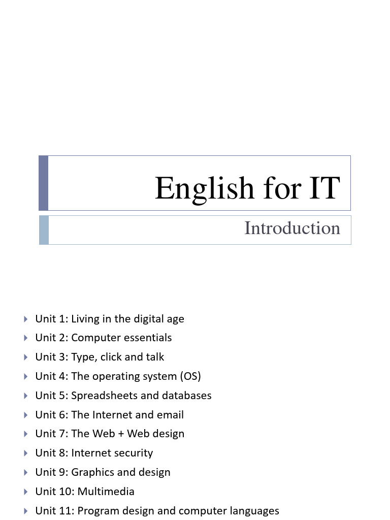 English For It | PDF