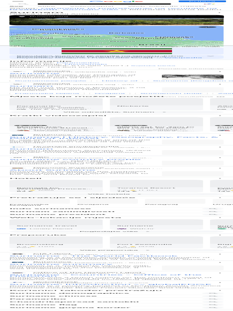 Suriname - Google Pretraživanje | PDF