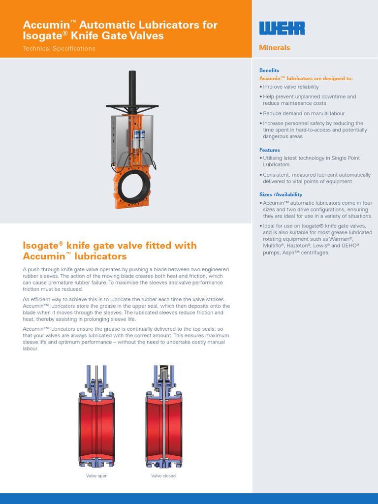 Accumin Lubricators Spec Sheet 2020 | PDF | Valve | Pump