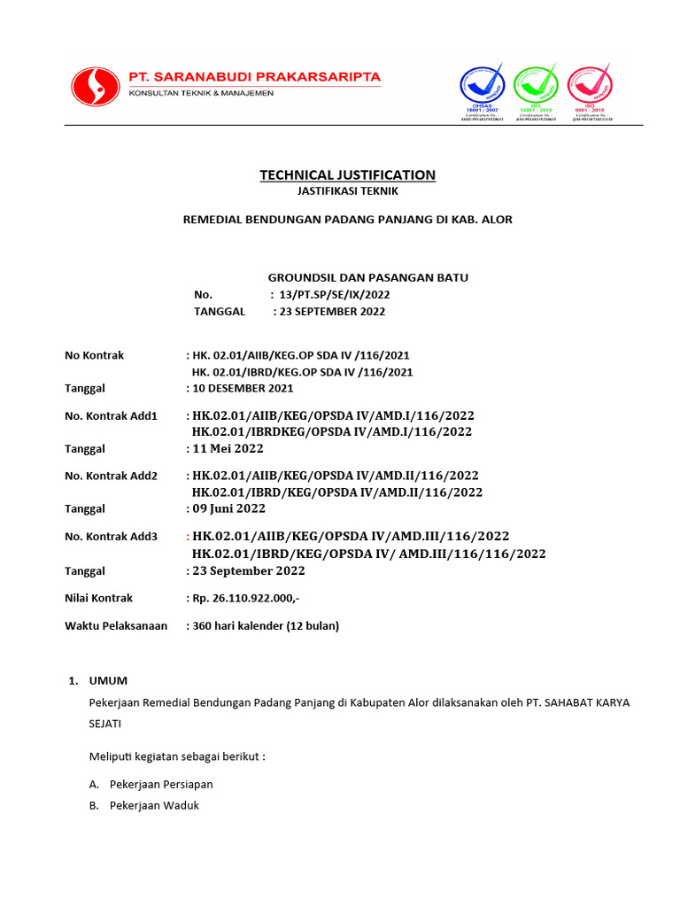 Draf Jastek Padang Panjang Groundsill | PDF | Sains & Matematika | Teknologi & Rekayasa