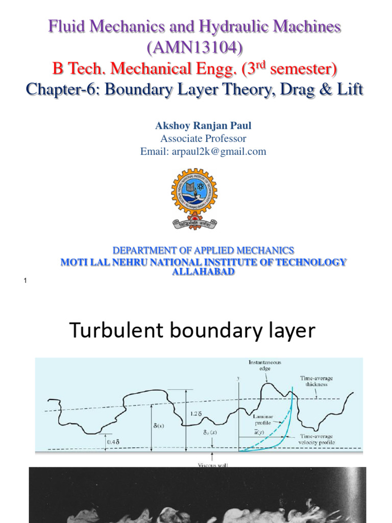 Chapter-6 - BL Theory, Drag & Lift | PDF | Boundary Layer | Fluid Dynamics