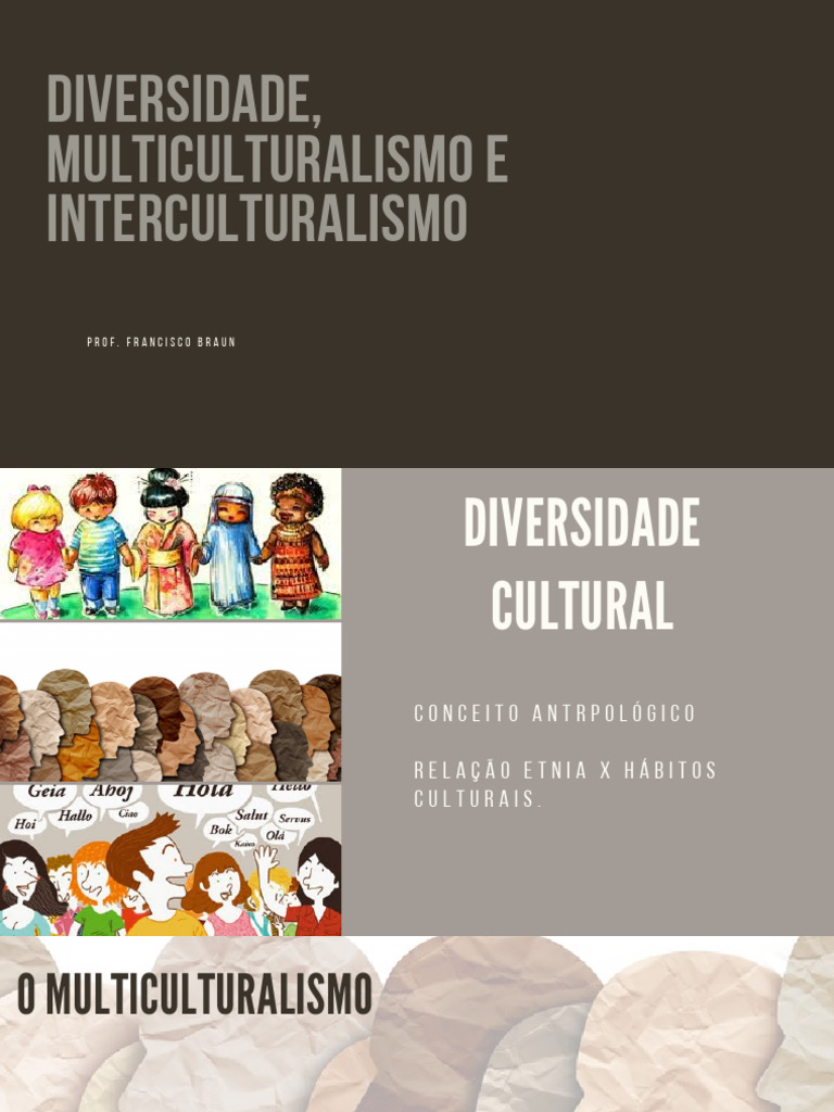 Diversidade, Multiculturalismo e Interculturalismo | PDF