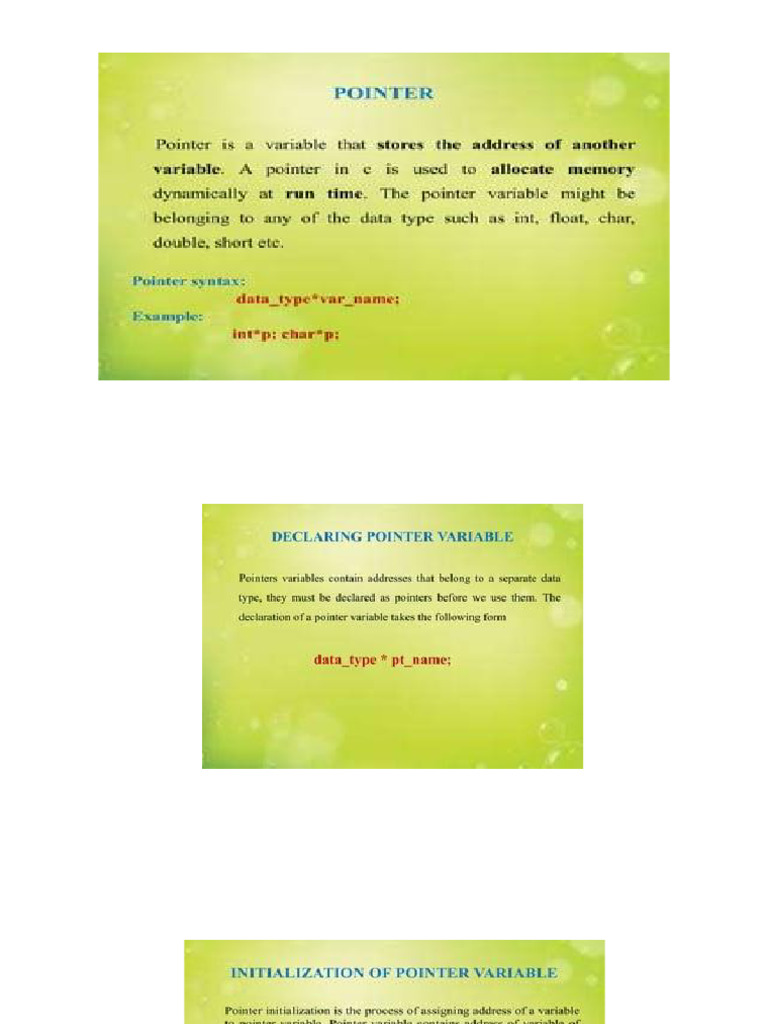 Unit V C Theory Pointers | PDF Unit V C Theory Pointers | PDF