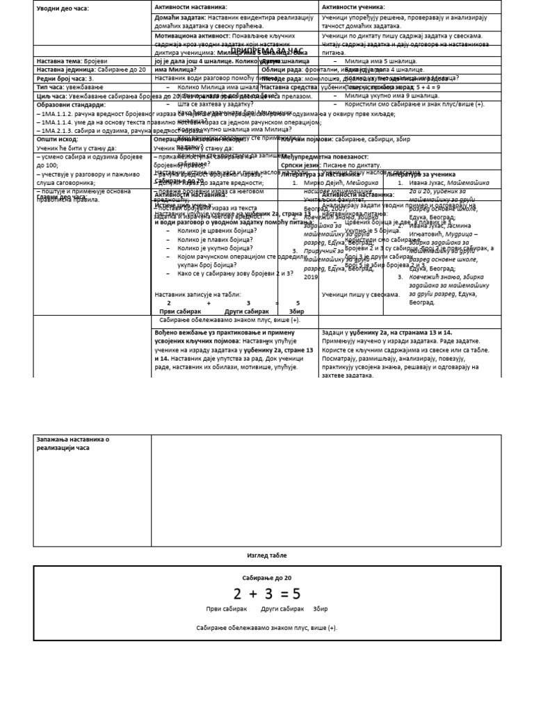 Sabiranje Do 20-Kon | PDF