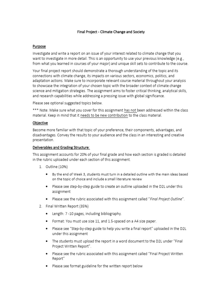 Final Project Description - 2023.07.24 | PDF | Renewable Energy ...