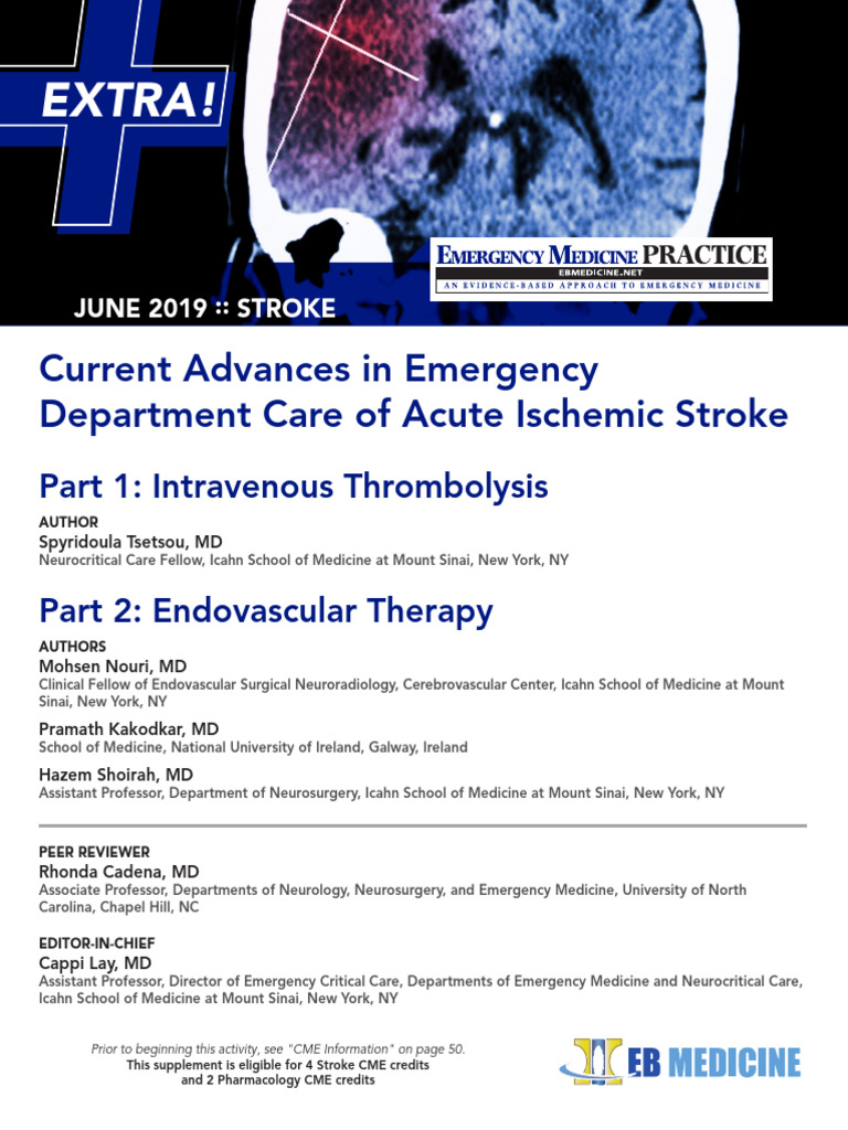 Extra Acute Ischemic Stroke | PDF | Stroke | Myocardial Infarction