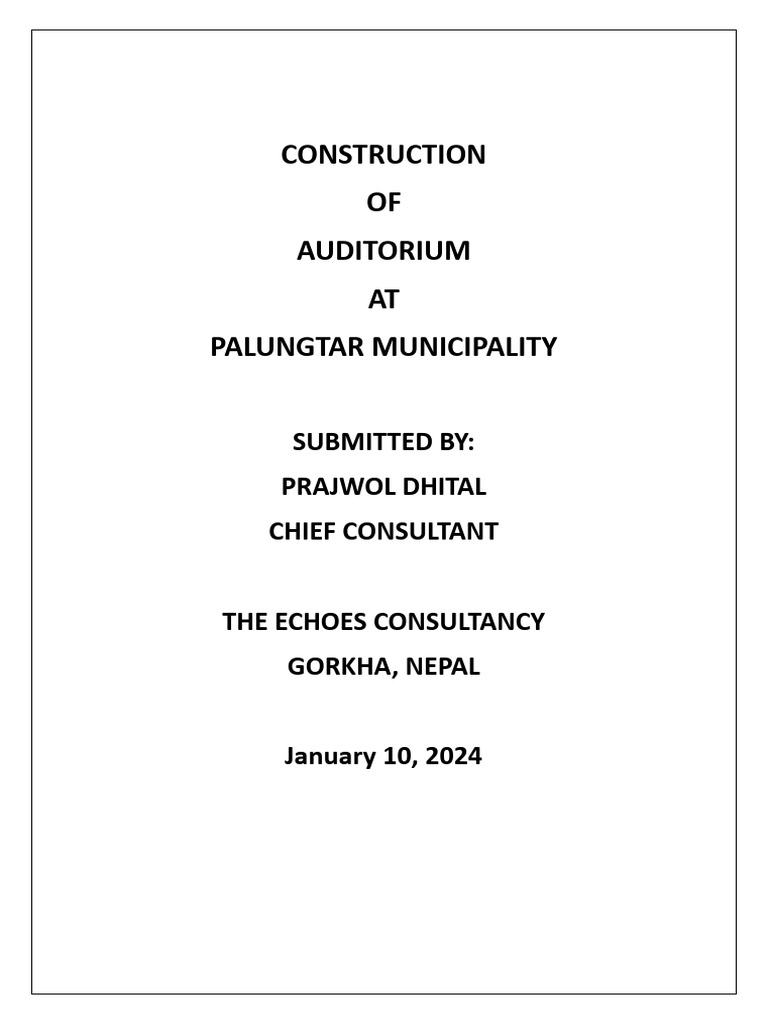 Prajwol Proposal Final | PDF