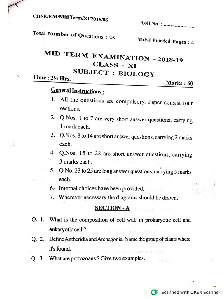 Bio Last Year Pyq | PDF