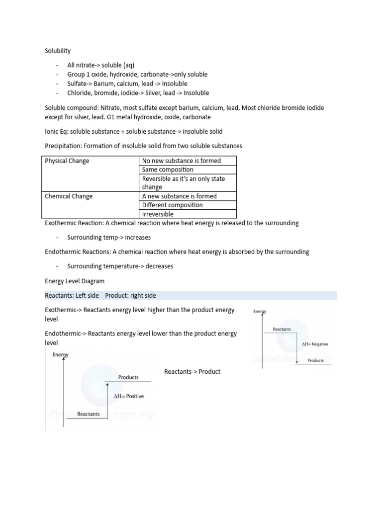 Solubility | PDF | Solubility | Chemical Reactions