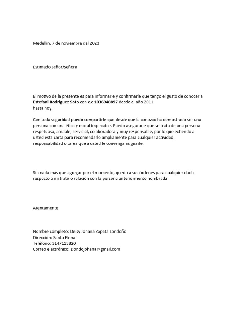 Recomendación Personal de Estefani Rodríguez | PDF | Salud y bienestar