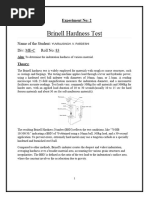 BHN of Various Materials | PDF