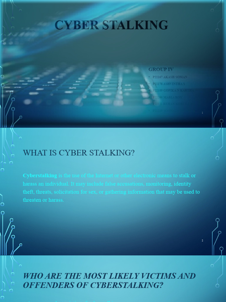 Cyber Stalking | PDF | Stalking | Information Age