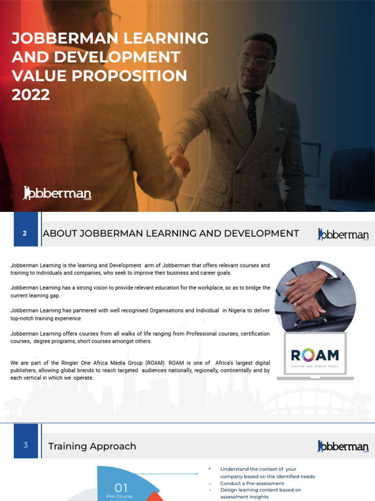 Training Calender 2022 - Jobberman Learning and Development | PDF ...