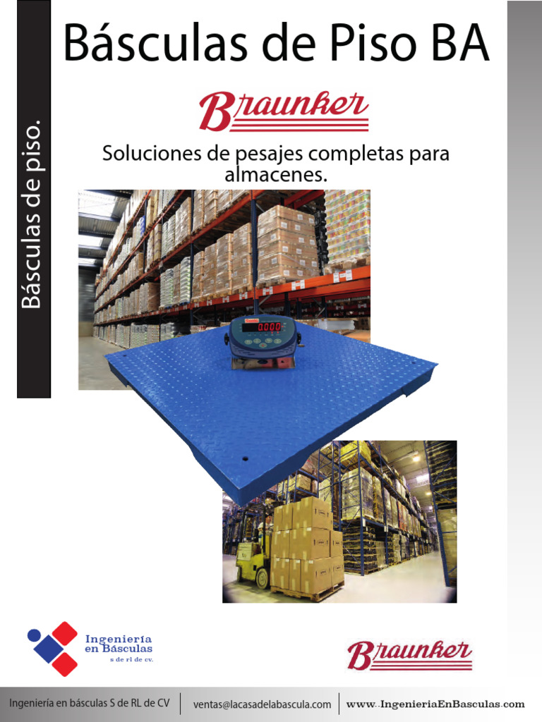 Básculas de Piso Braunker | PDF