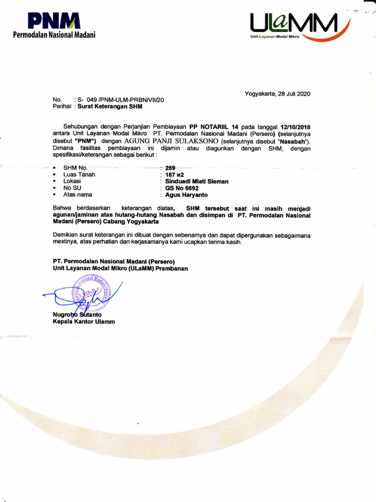 Contoh Surat Roya | PDF