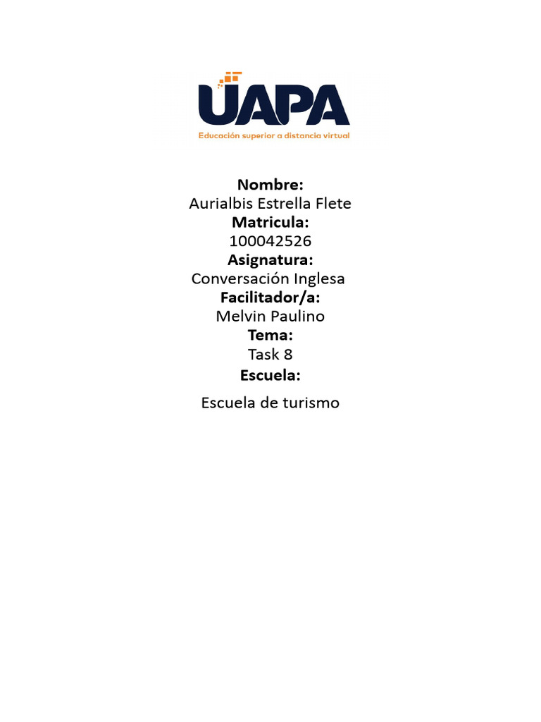 Task 8 English | PDF