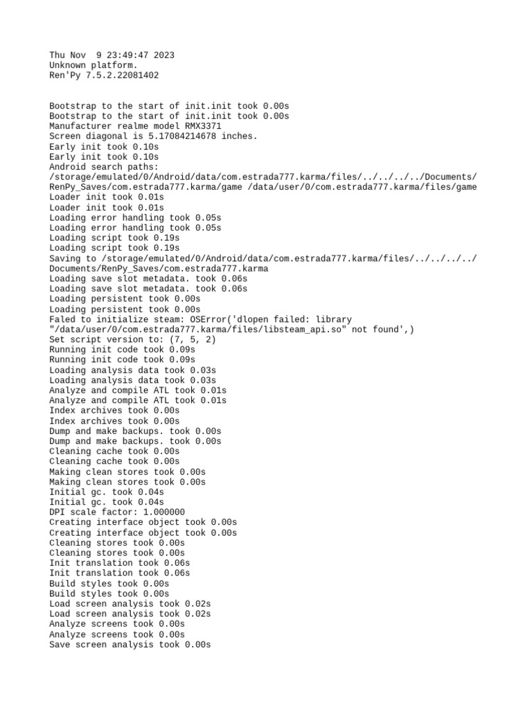 Log | PDF | Library (Computing) | Booting