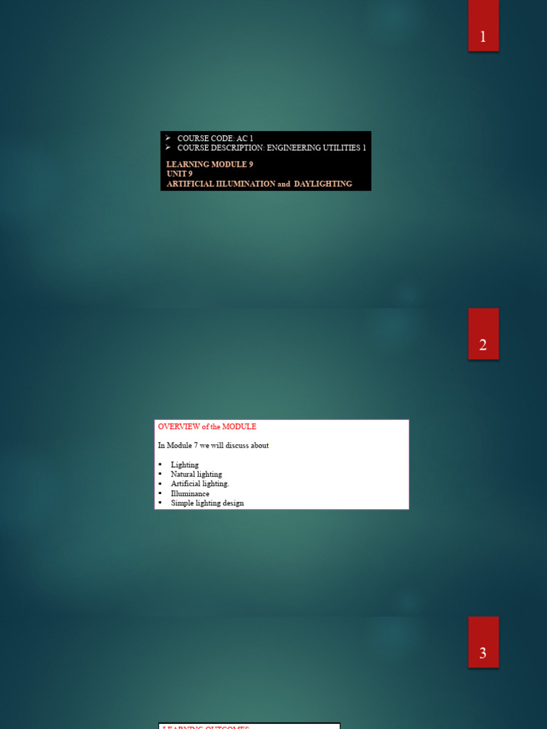 Ac 9 Lighting | PDF | Lighting | Light