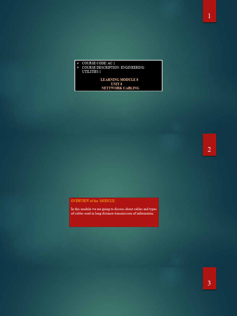 Ac 8 Cabling | PDF | Transmission Medium | Coaxial Cable