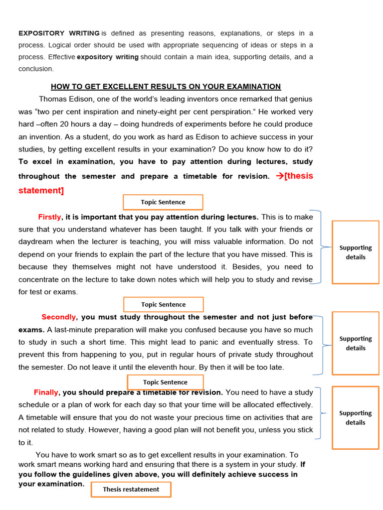 ELC231 - Sample Expository Essay | PDF | Thesis | Cognitive Science