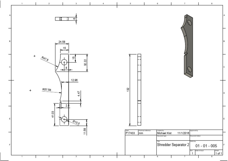 Blade Separator 2 Drawing v2 | PDF