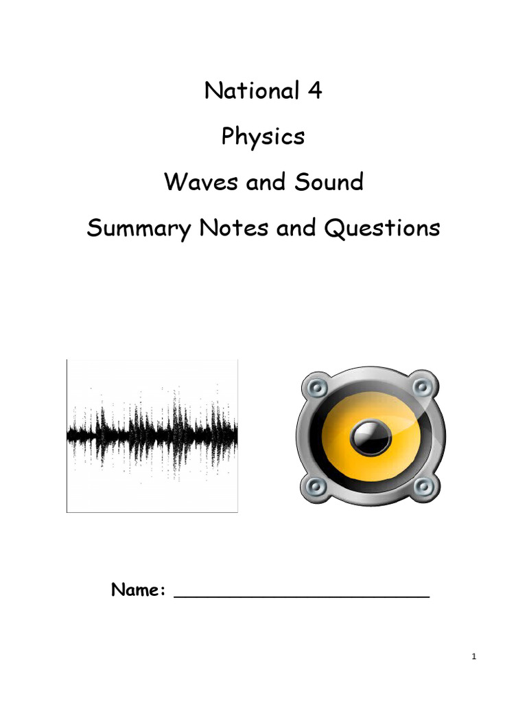 Waves and Sound: Key Concepts & Exercises | PDF | Waves | Sound