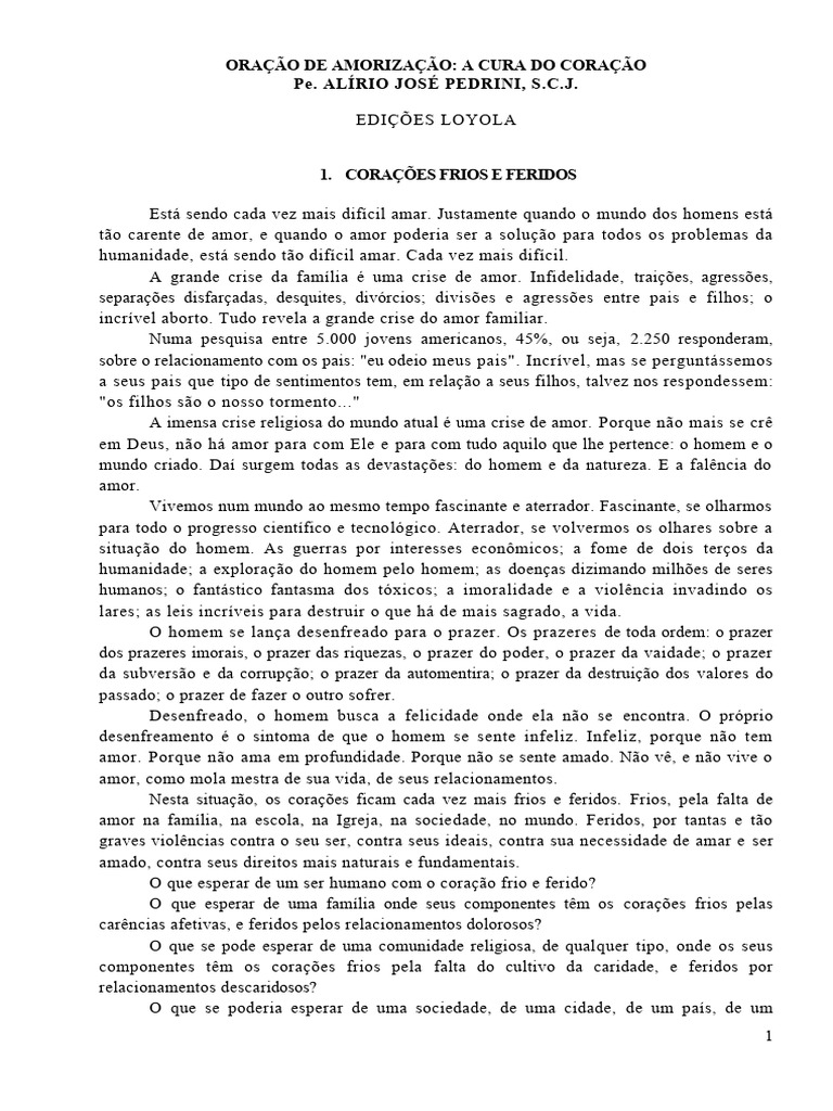 Oração De Amorização Pdf Oração Amor