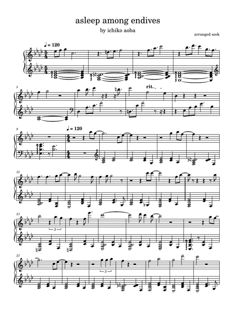 Asleep Among Endives by Ichiko Aoba | PDF