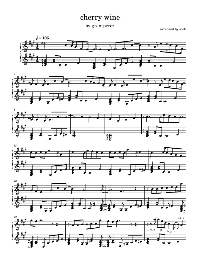 Cherry Wine By Grentperez Pdf