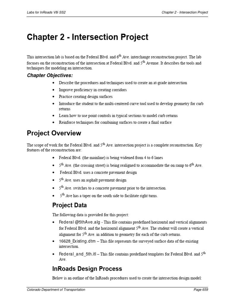 Lab 32 - Intersection Project | PDF | Slope | Street