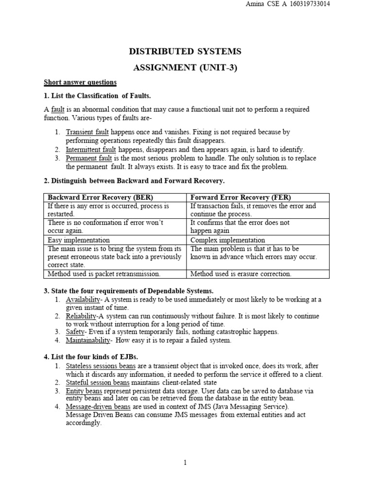 DSYS Assignment UNIT-3 | PDF