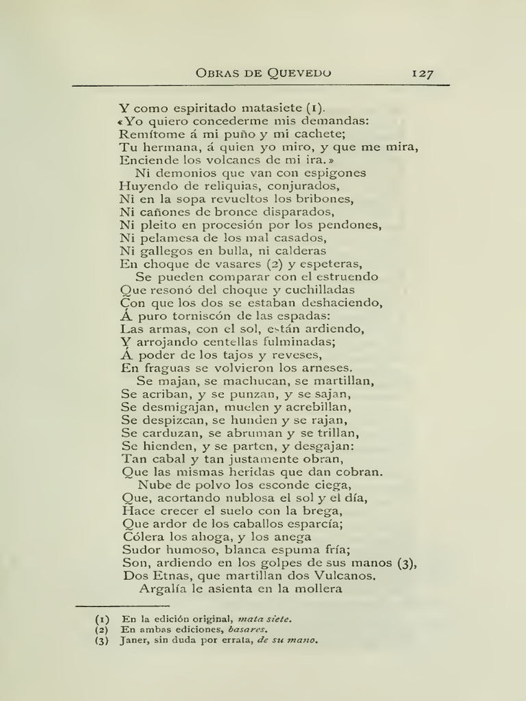"Poema Heroico de Las Necedades y Locuras de Orlando, El Enamorado", Canto II, Versos 369 Al 376 ...