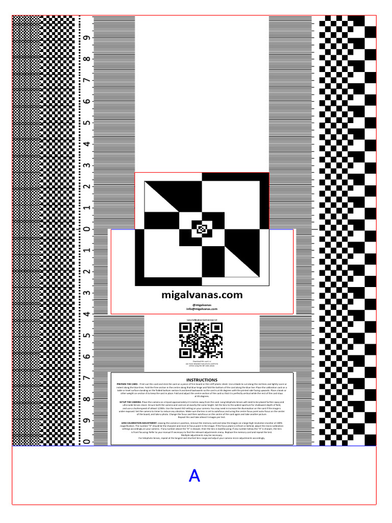 Migal VANAS Photography Lens Autofocus Calibration Card | PDF | Camera ...