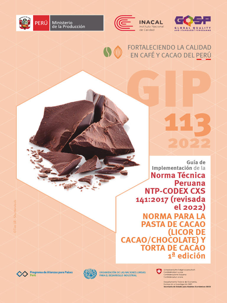 GQSP PERÚ - Guía 113 - NTP-CODEX CXS 141-2017 (Revisada El 2022) NORMA ...