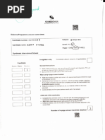 IB Answer Booklet 1 - 4 Pages - NEW | PDF