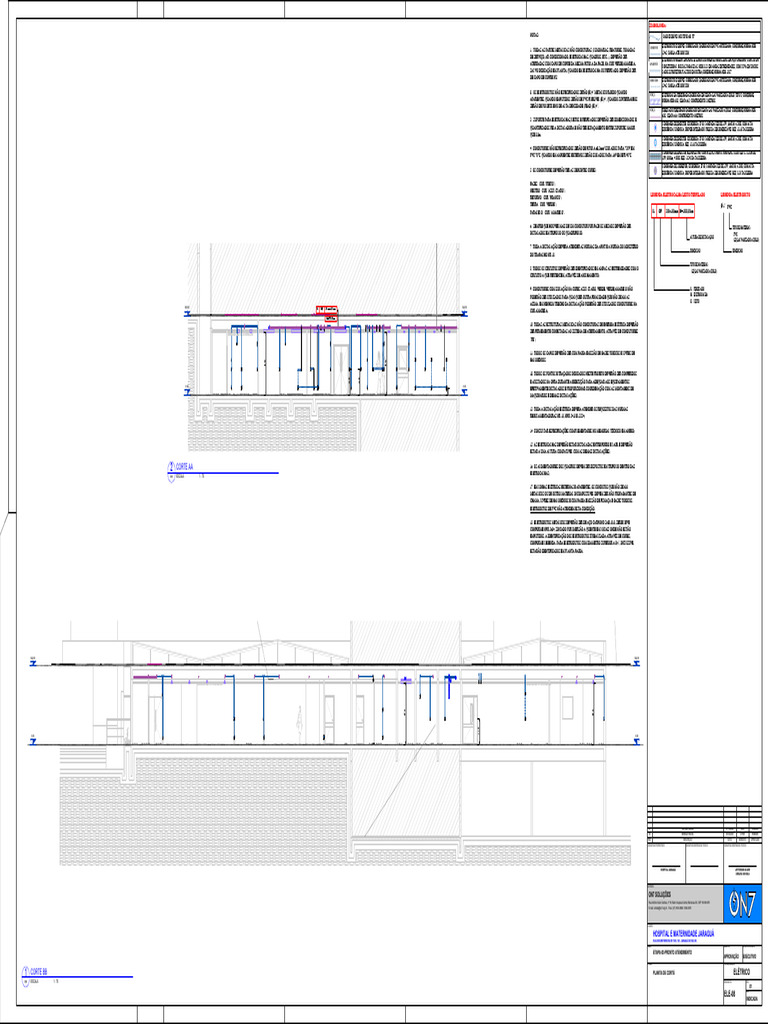 22064-Ele-08 - R001-Corte Aa e BB | PDF