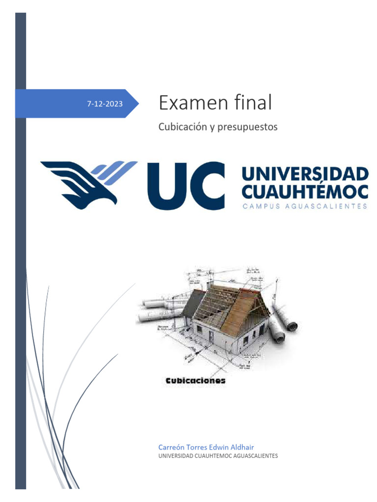 Examen Final | PDF | Hormigón | edificio