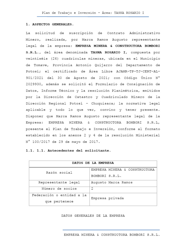 Tasna Rosario I | PDF