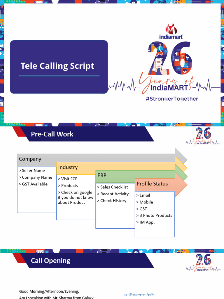 Tele Calling Script - Updated | PDF