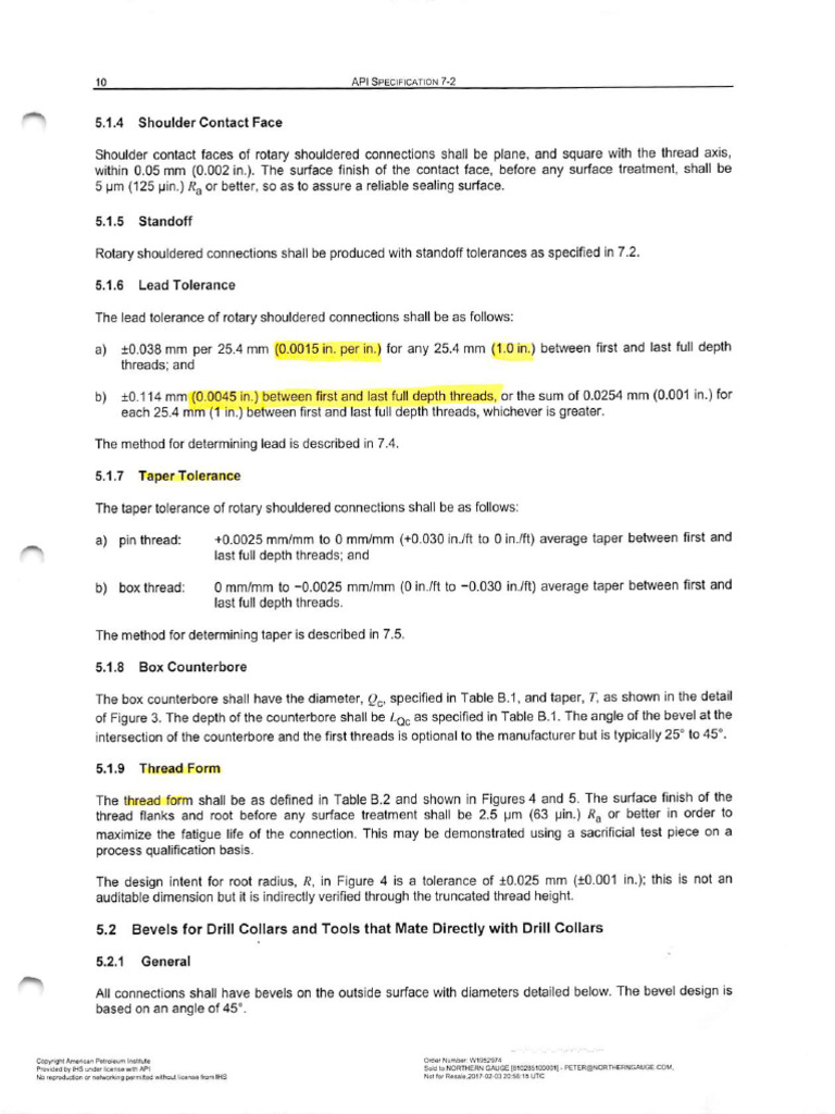 Api Spec 7-2 - 2ND Edition Part 1.5 | PDF