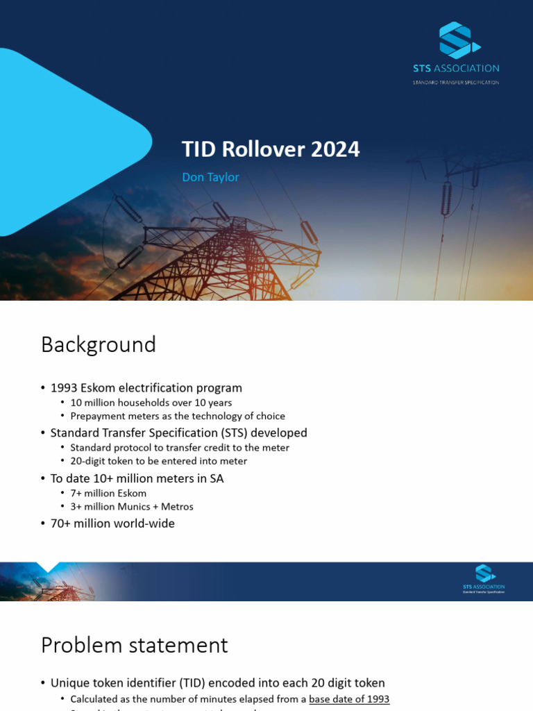 TID Rollover 2024: STS Meter Update | PDF | Computer Engineering | Computing