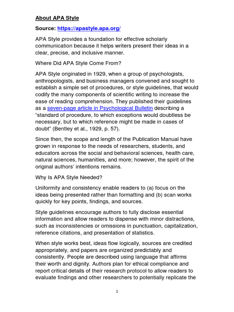 About APA Style | PDF | Typefaces | Apa Style