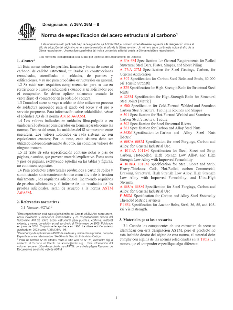 Astm A36 08 - Toaz - Info | PDF