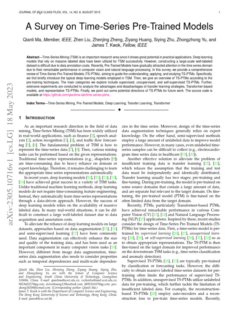 Time Series Pdf Time Series Deep Learning
