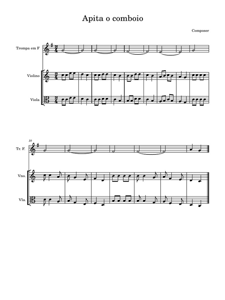 Apita o Comboio | PDF