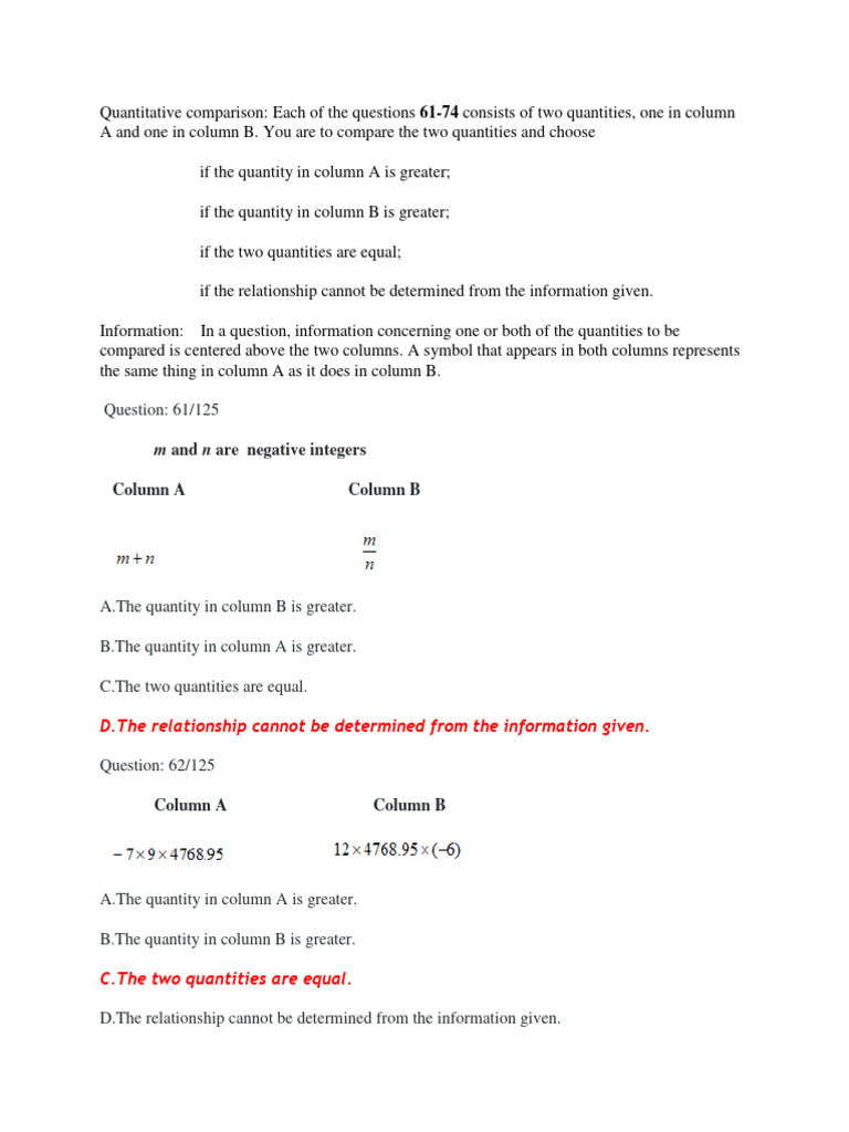 Gat Exam 2 | Download Free PDF | Quantity | Mathematics