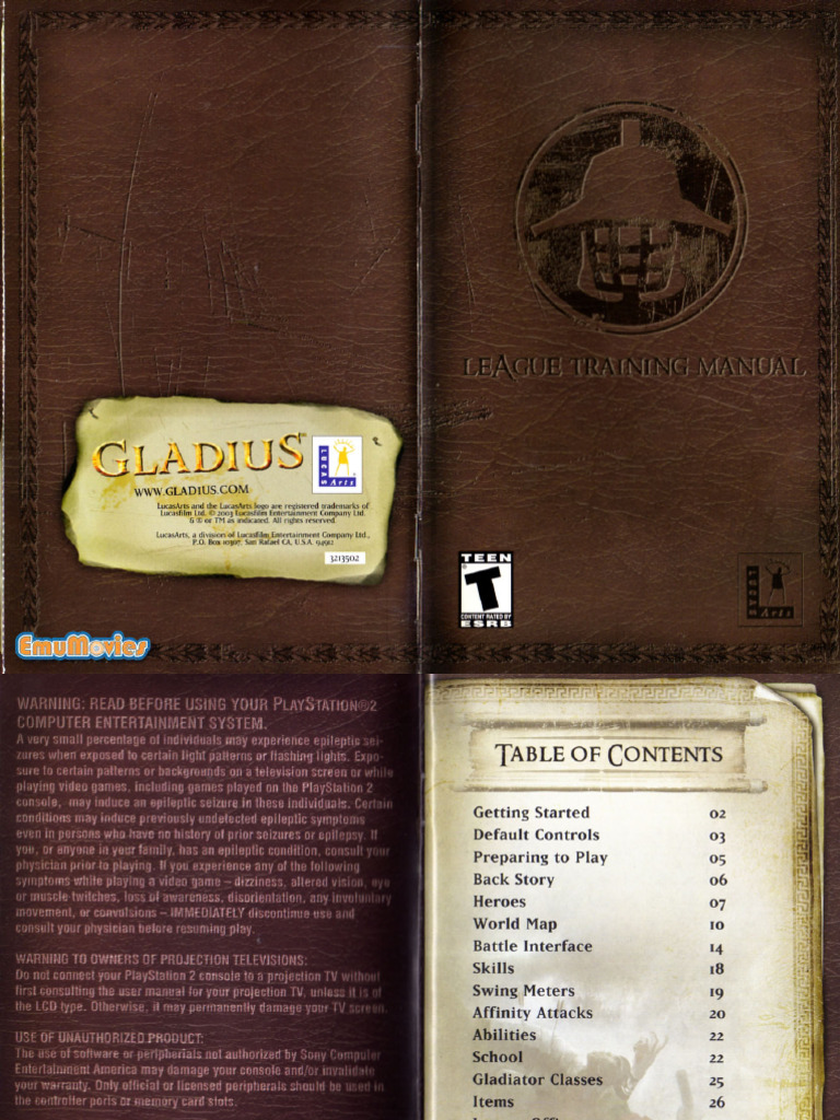 Gladius - 2003 - LucasArts - Lucasfilm | PDF
