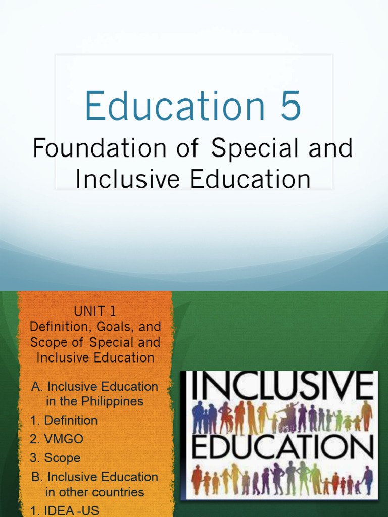 Educ.5 - Unit 1 - Lesson1 | PDF | Inclusion (Education) | Individualized Education Program