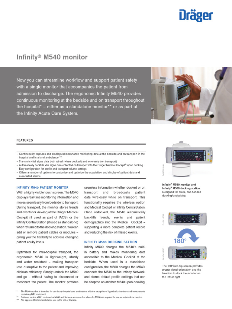 Infinitym540 Vg4 Ds En-Us 9067987 | PDF | Electrocardiography | Lithium ...