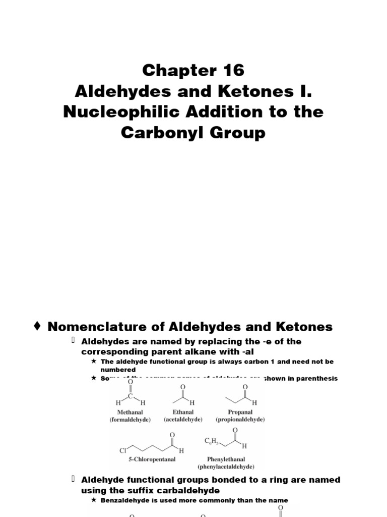 Ch16 Filtrated | PDF | Aldehyde | Ketone